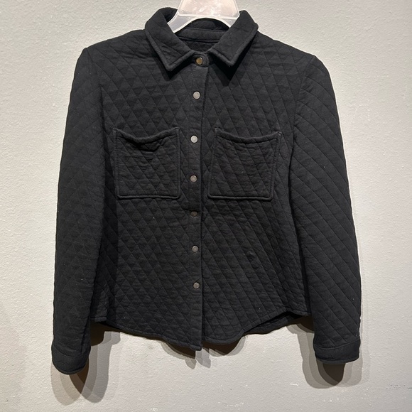 Love Tree | Jackets & Coats | Love Tree Black Quilted Teddy Jacket ...